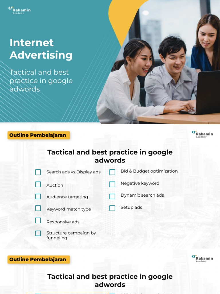 Internet Advertising - Tactical and Best Practice in Google Adwords | PDF