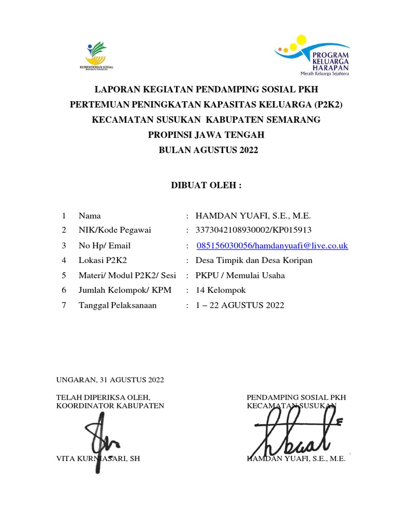 P2K2 - Agustus 2022 - Hamdan Yuafi - KP015913 | PDF