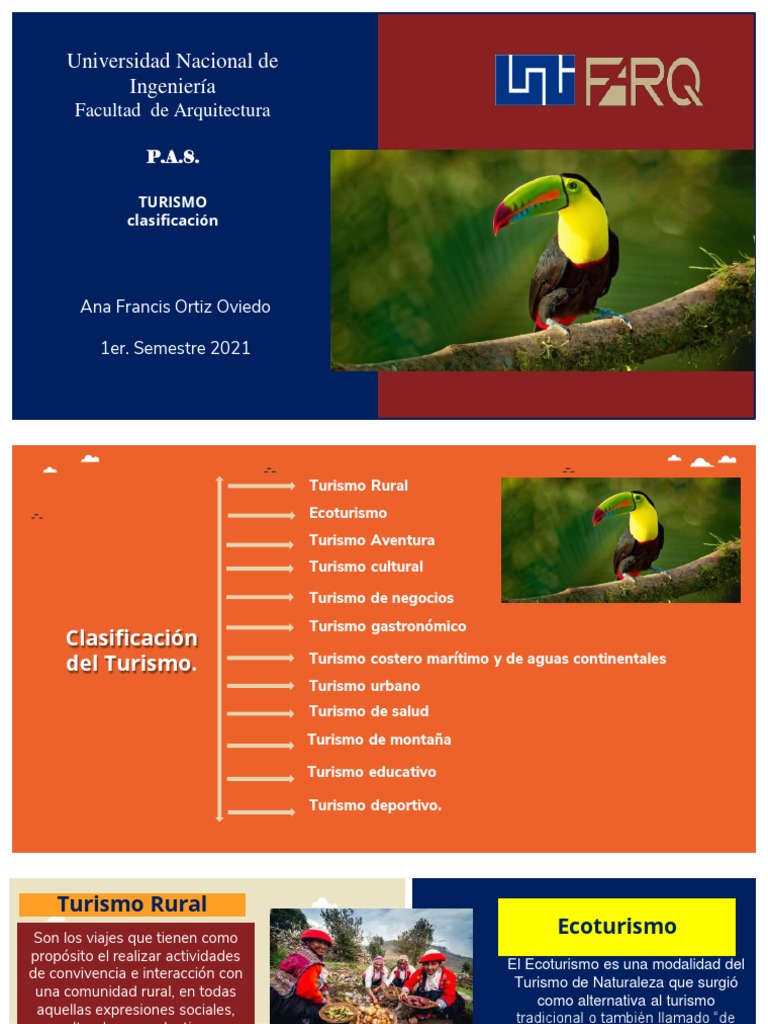 Clasificación de Tipos de Turismo | PDF | Turismo