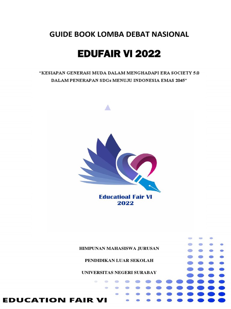 Guide Book Lomba Debat Nasional Edufair Vi 2022. | PDF | Seni
