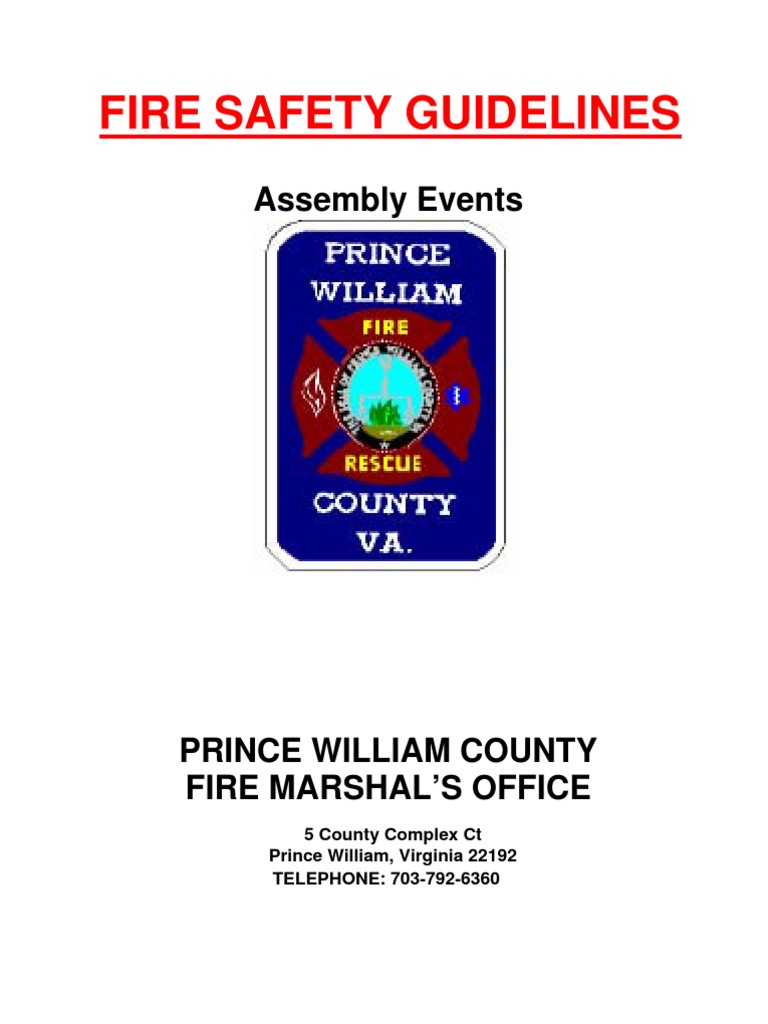 Fire Safety Guidelines: Assembly Events | PDF | Fire Safety | Safety