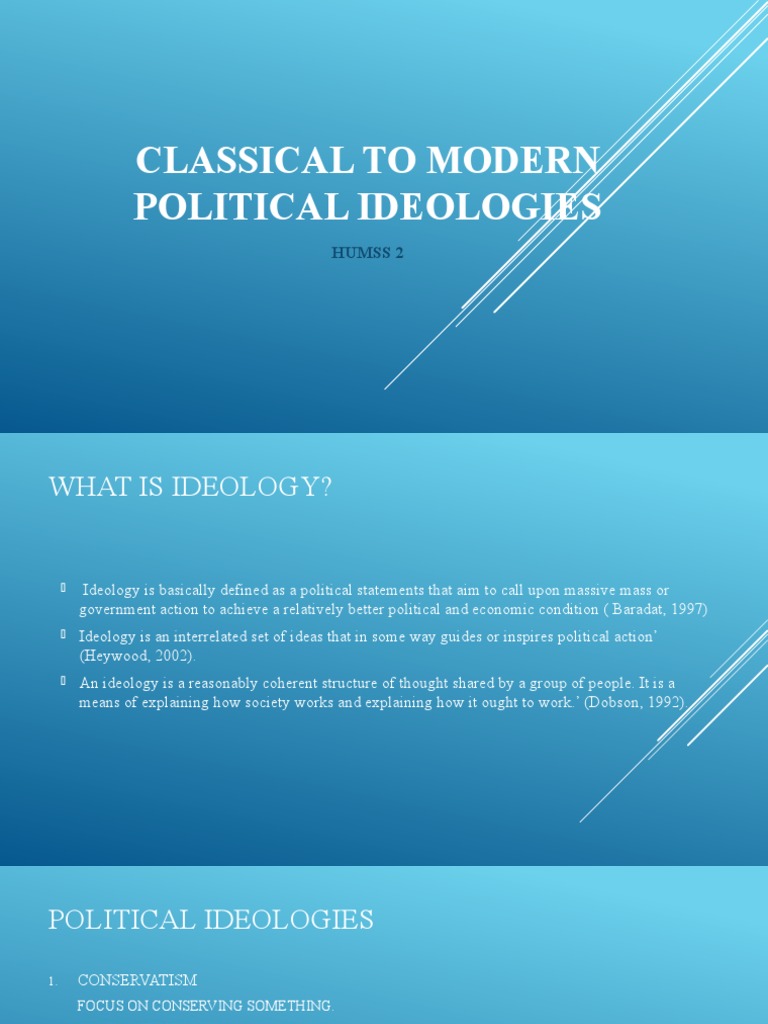 Lesson 2 Classical To Modern Political Ideologies | PDF | Socialism ...