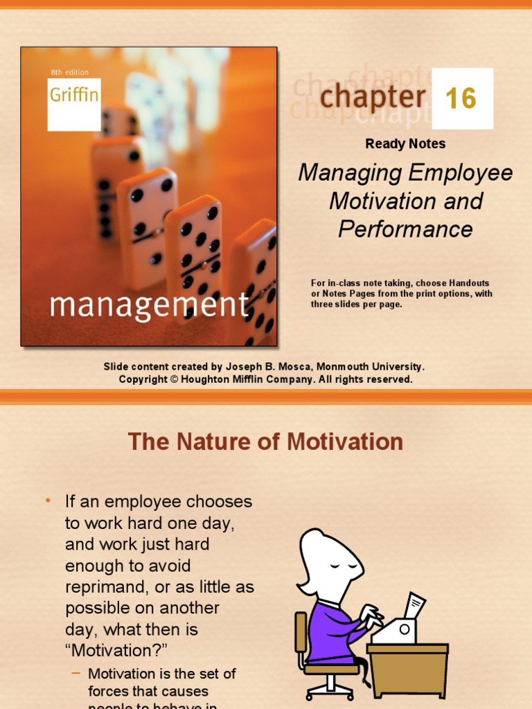 Managing Employee Motivation and Performance: Ready Notes | PDF ...