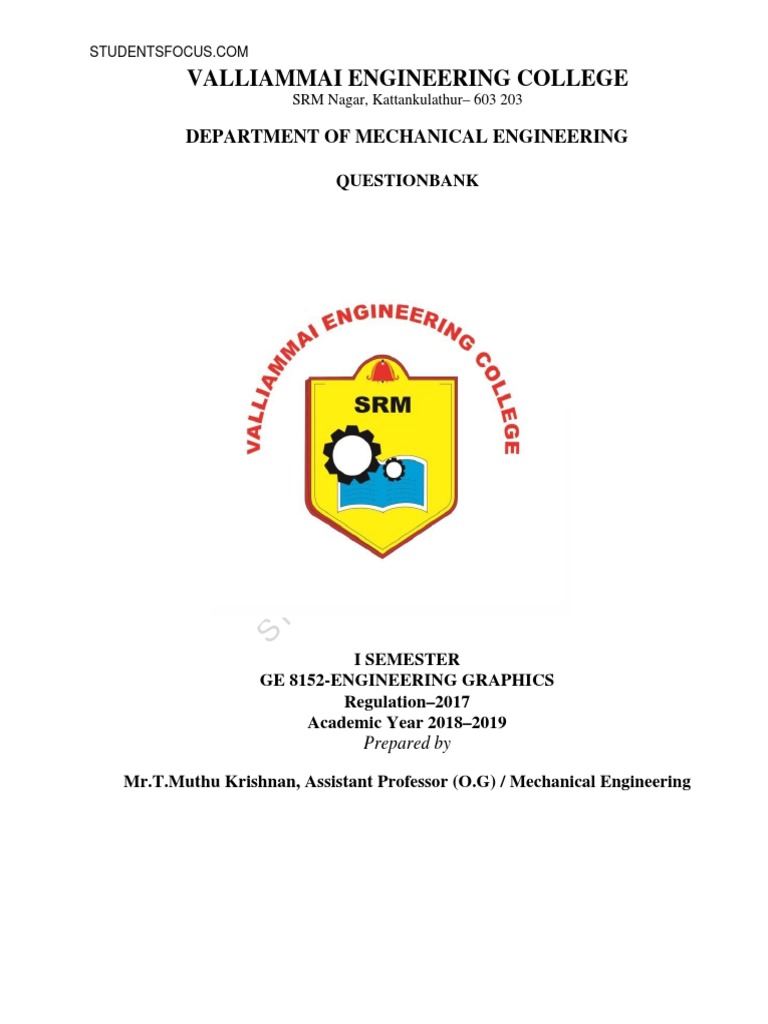 GE8152-Engineering Graphics | PDF | Geometric Objects | Euclidean Geometry