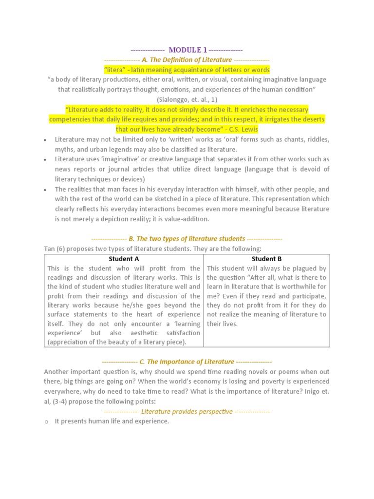 Eng 104 Module 1 | PDF | Experience | Aesthetics