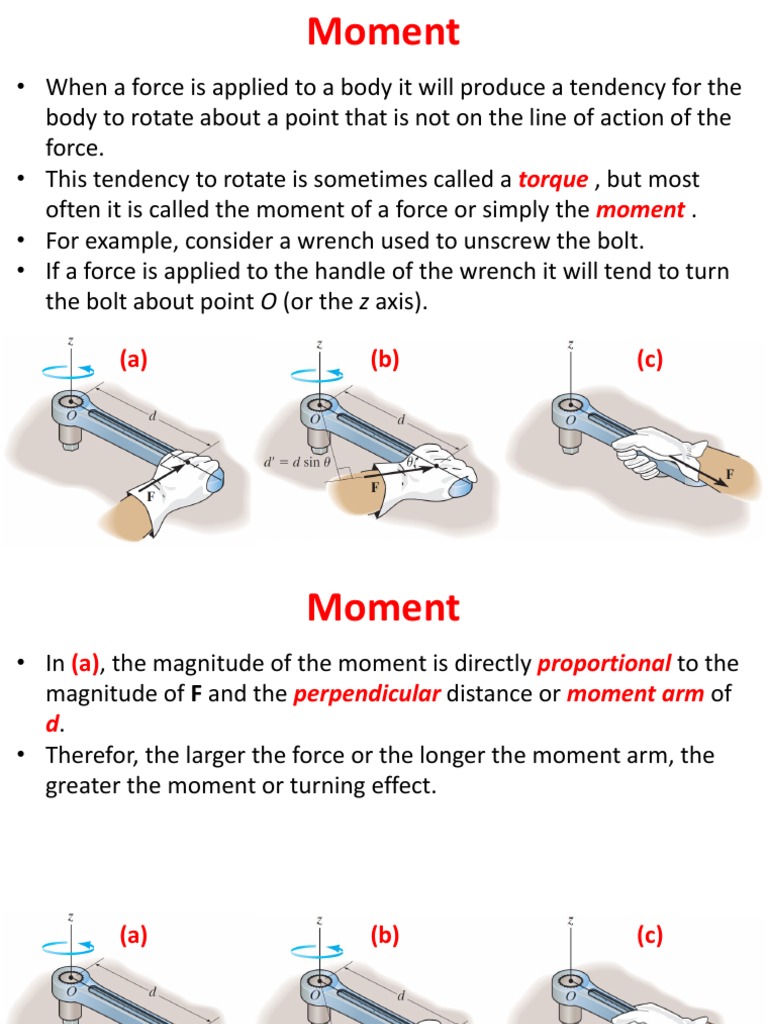 Moment | Download Free PDF | Torque | Euclidean Vector