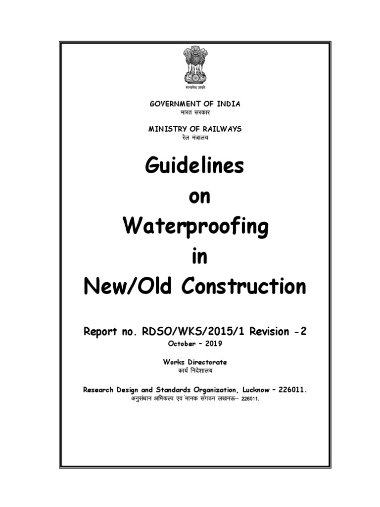 Guidelines On Water Proofing Pdf Concrete Asphalt