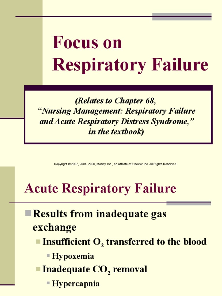 Respiratory Failure | Download Free PDF | Respiratory System | Lung