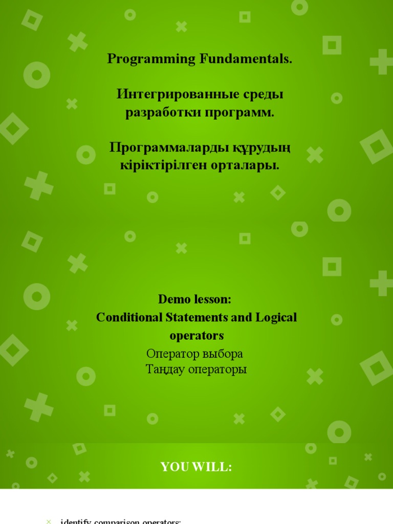 3 3 Conditional Statements And Logical Operators Pdf Computer Engineering Software Engineering