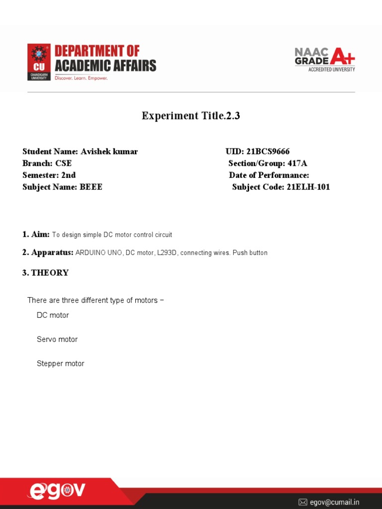 Sample BEEE Worksheet | PDF | Arduino | Electrical Engineering