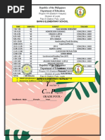 Grade 3 Class Program 2022-2023 | PDF | Schools | Learning