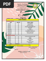 Class Program - S.Y. 2024-2025 Grade 1 | PDF | Behavior Modification ...