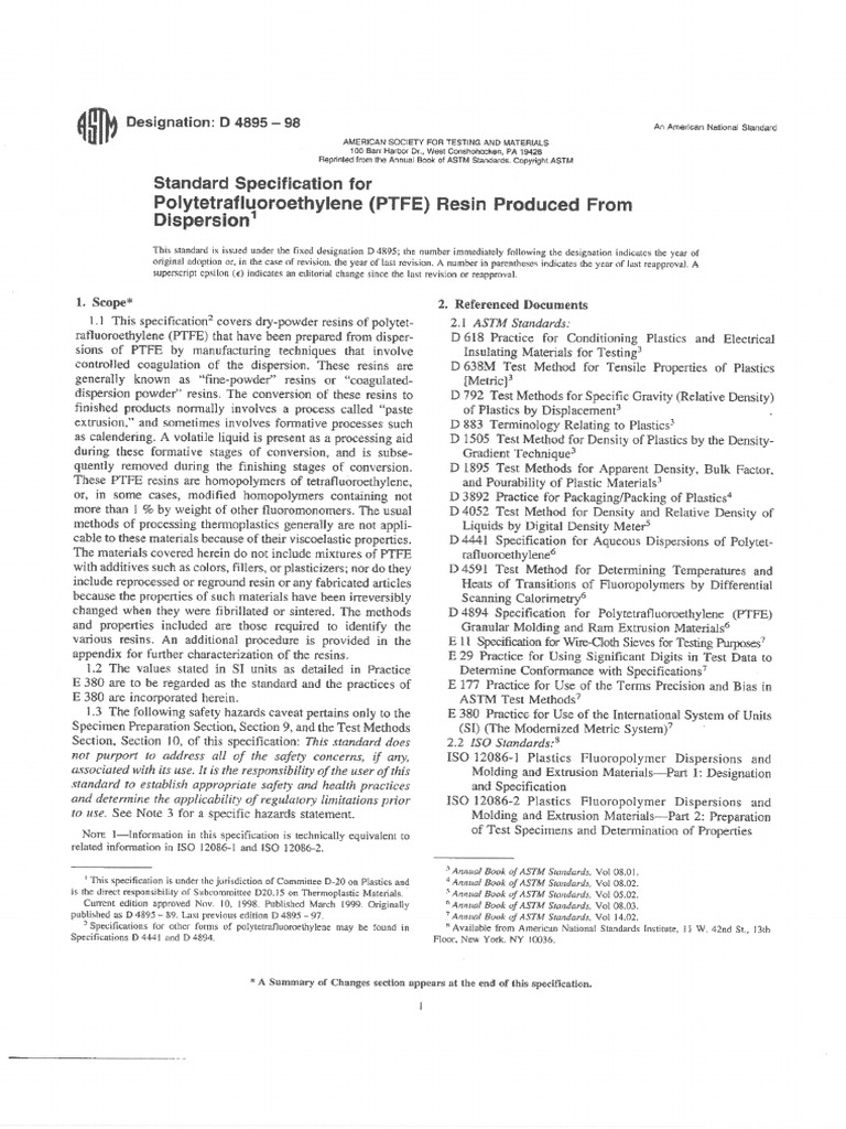 Astm d4895 | PDF