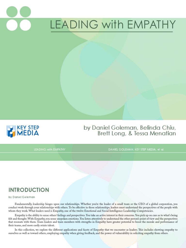 Leading With Empathy | PDF | Empathy | Leadership