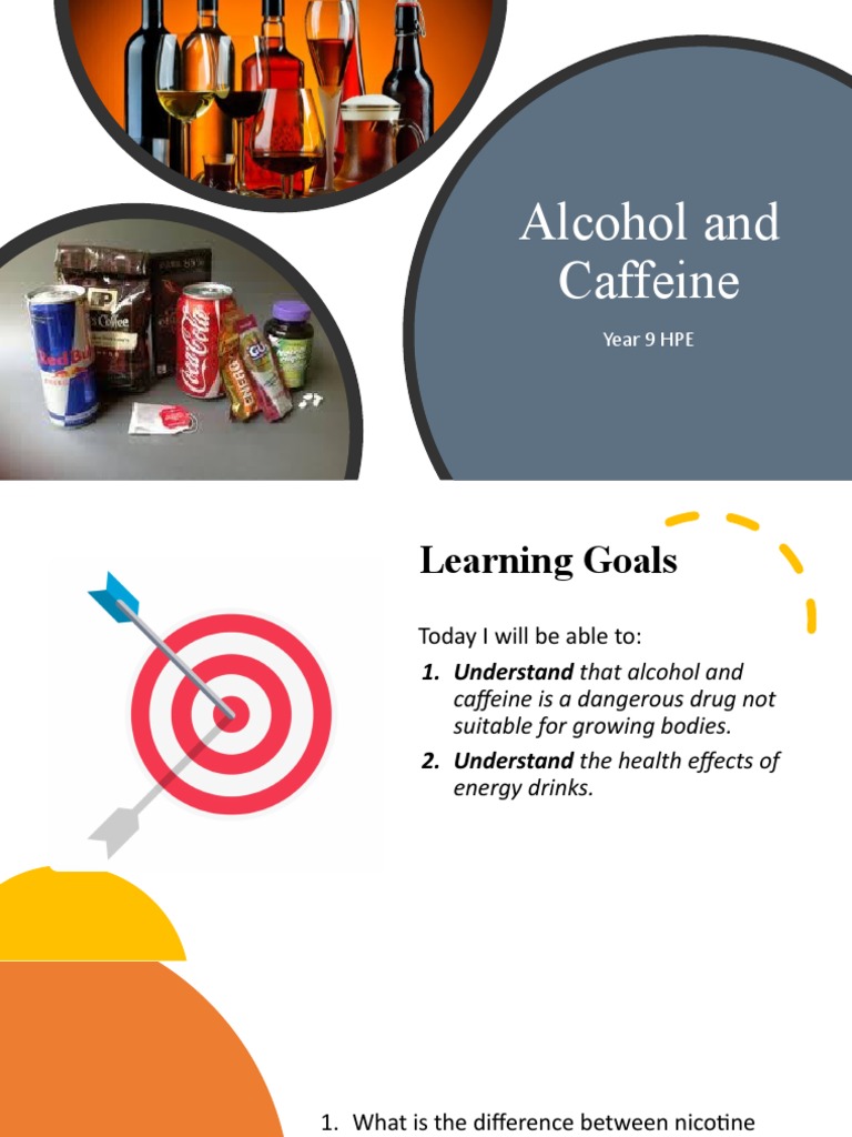 Alcohol and Caffeine | PDF | Caffeine | Drink