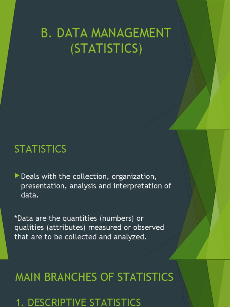 Data Management | PDF | Statistics | Level Of Measurement