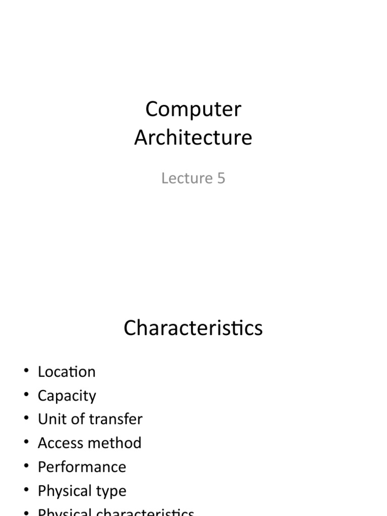 Computer Arch 05 | PDF