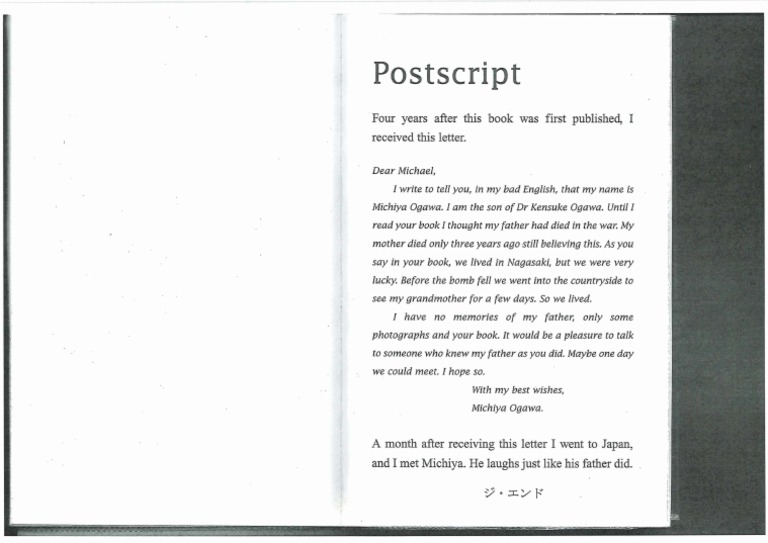 Kensukes Kingdom Postscript | PDF