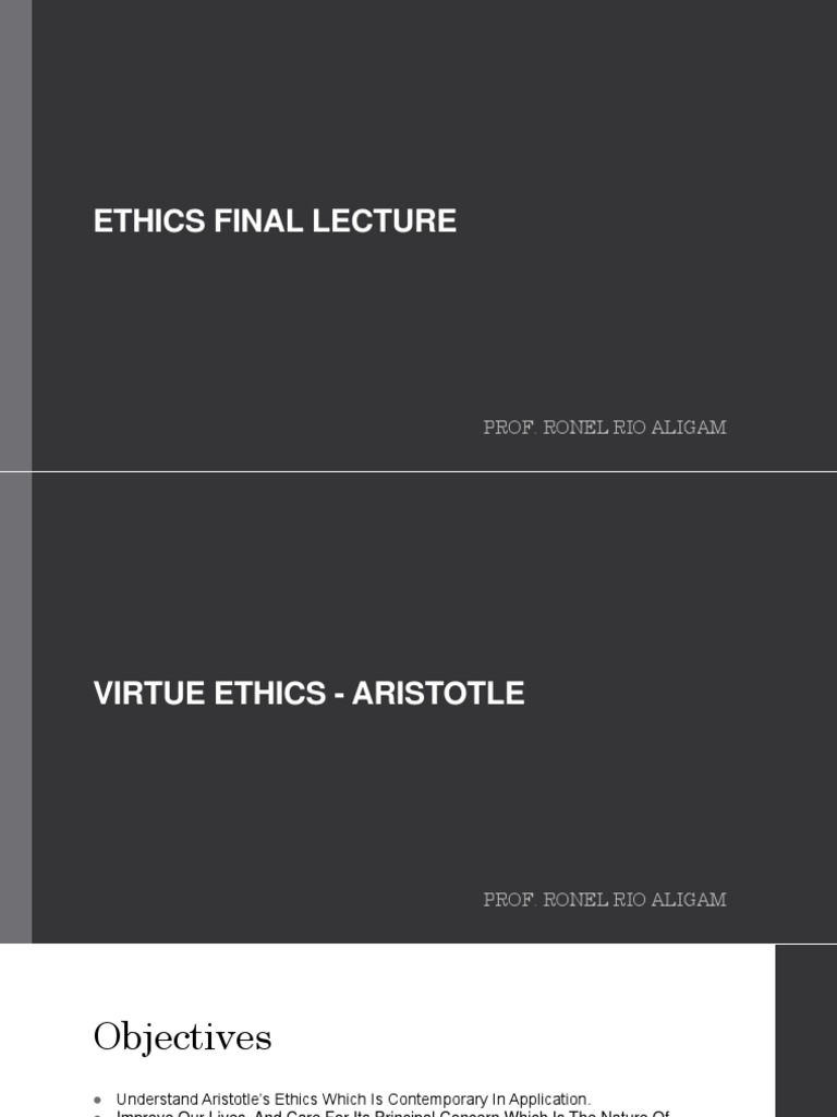 Ethics Finals | PDF | Virtue Ethics | Happiness