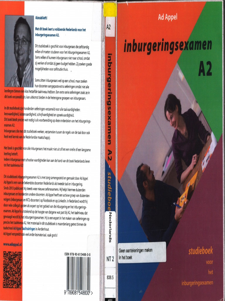 Inburgeringsexamen A2 (Ad Appel) | PDF