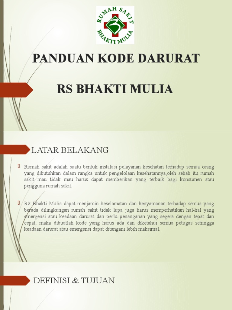 Panduan Kode Emergency | PDF
