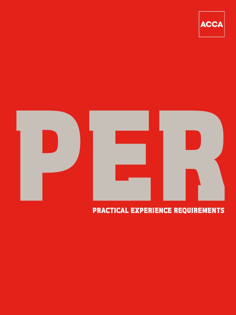 1 Your Practical Experience Requirements | PDF | Mentorship | Accounting