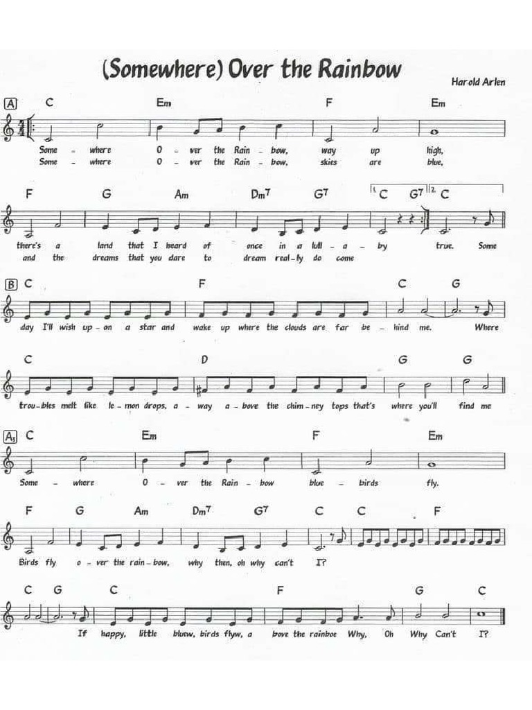 Over The Rainbow | PDF