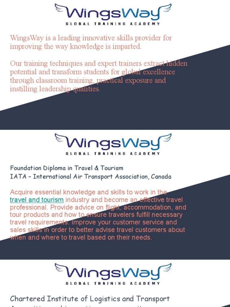 Wings Way | PDF | Logistics | Tourism