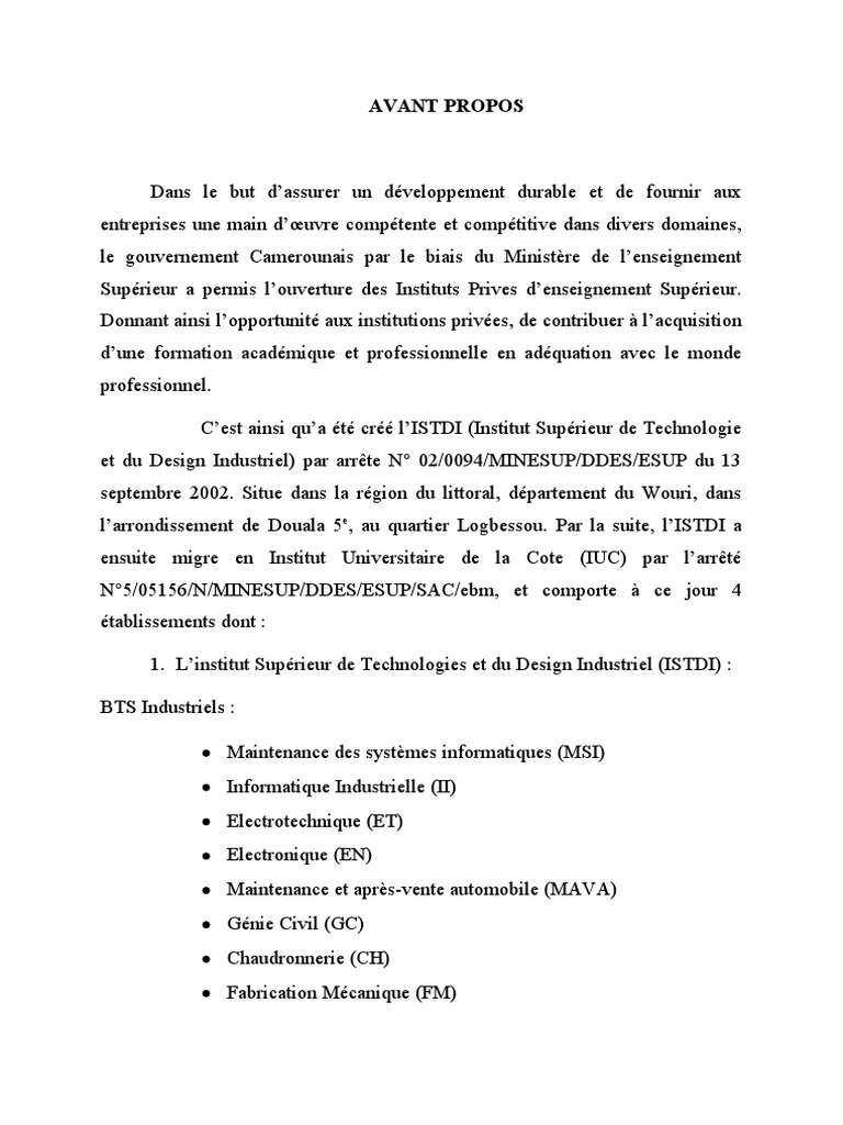 Avant Propos | PDF | Business | Économie