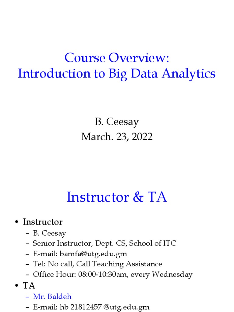 00 Overview | PDF | Data Mining | Apache Spark