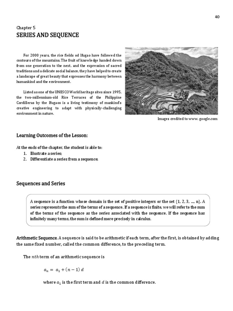 Chapter 5 - Sequence and Series (Week 6) | PDF | Decimal | Sequence