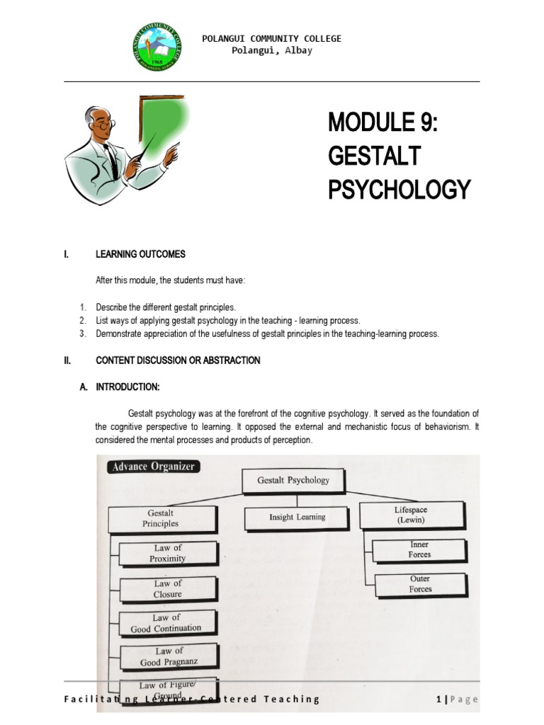 Module 9 Gestalt Psychology | PDF | Perception | Psychology