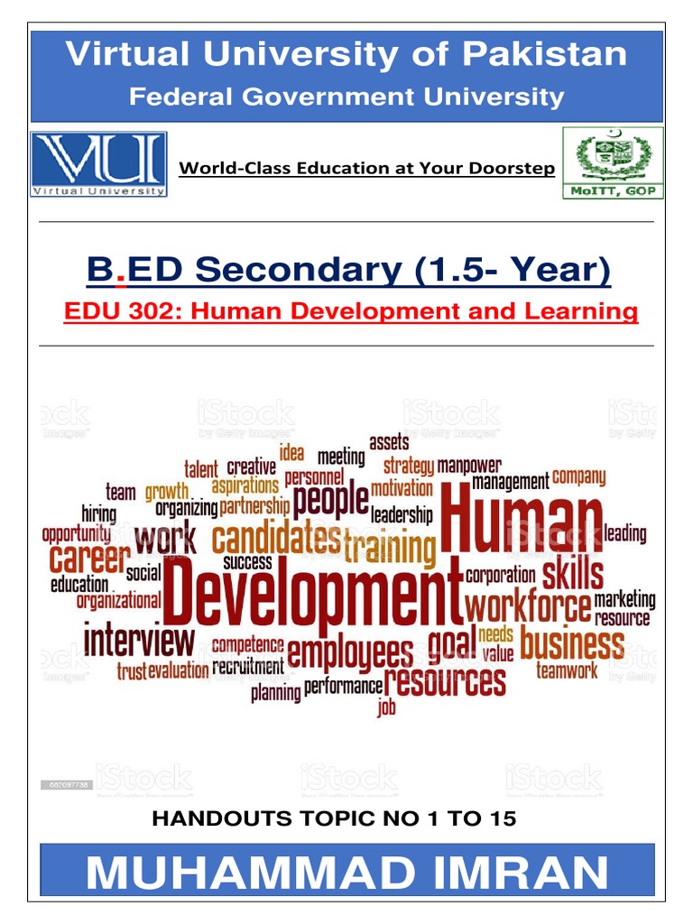 EDU302 Human Development and Learning Handouts (Topic 1 To 15) | PDF ...