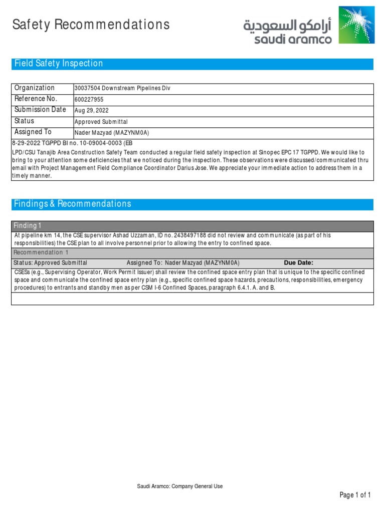SR Notification 600227955-1-1 | PDF