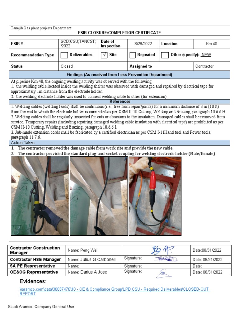 SR Notification 600227955-7-1 | PDF | Welding | Construction
