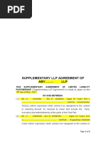 LLP Deed Draft Format | PDF | Limited Liability Partnership | Law
