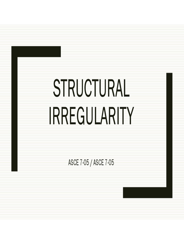 Structural Irregularity | PDF | Beam (Structure) | Applied And ...