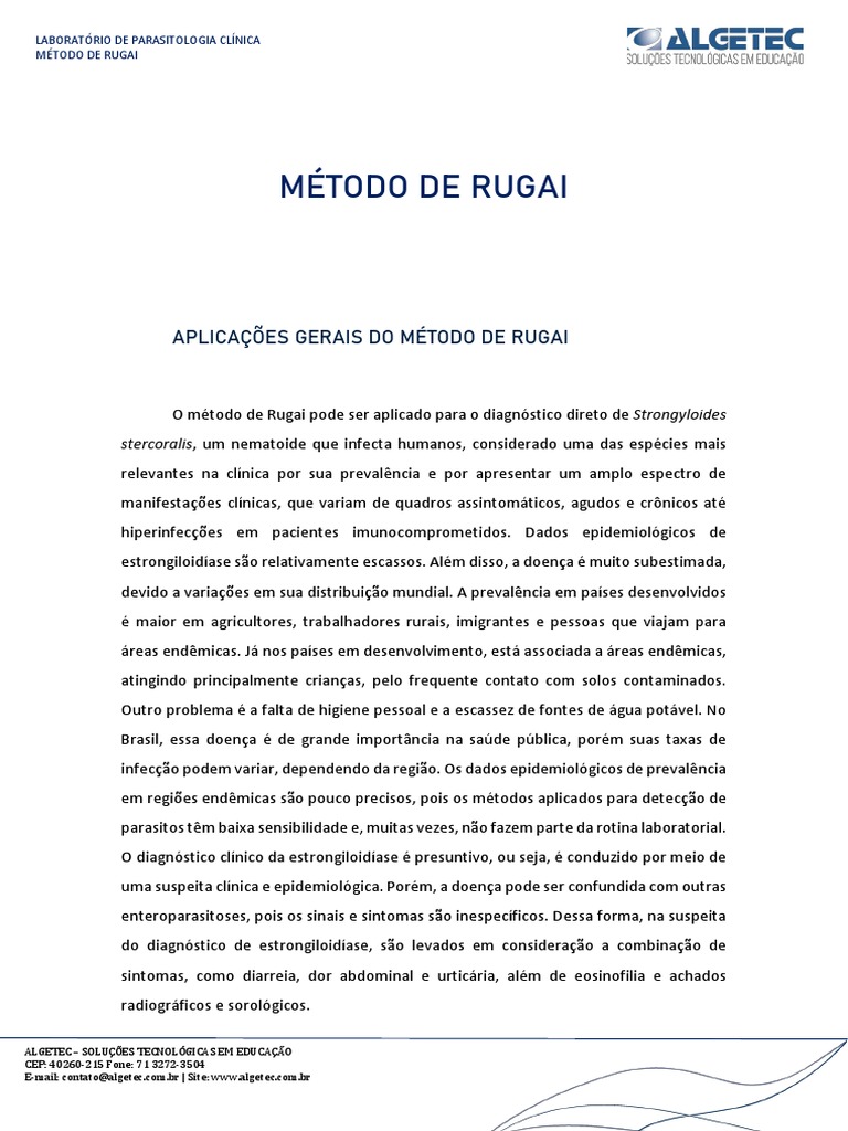 Método de Rugai | PDF | Epidemiologia | Elisa