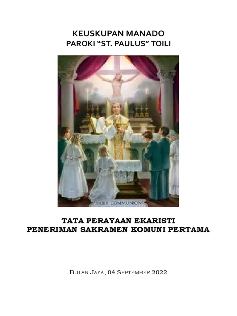 Tata Perayaan Ekaristi Komuni Pertama - 010049 | PDF