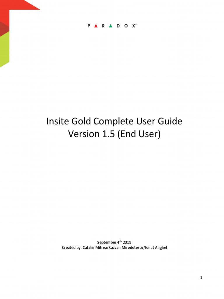Insite Gold Complete User Guide v1.5 End User | PDF | Ip Address | Ios