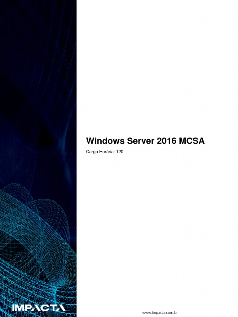 Curso MCSA Windows Server 2016: Conteúdo Completo | PDF | Sistema de Nomes de Domínio (DNS ...