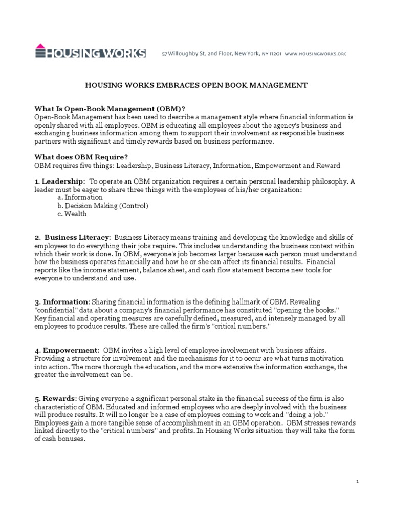 What Is OBM | Download Free PDF | Leadership | Empowerment