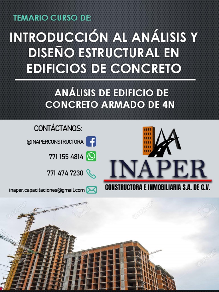 Introducción al análisis y diseño estructural en edificios de concreto: temario completo | PDF ...