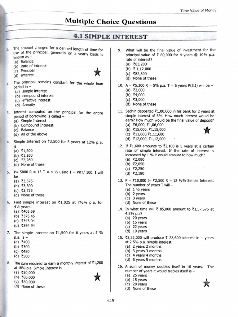 Simple And Compound Interest Quiz Answers Simple And Compound Interest