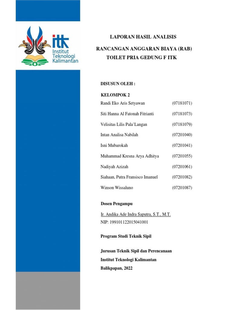 Kelompok 2 - PBP A - Tugas Observasi Item Dan Volume Pekerjaan | PDF