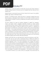 Substantive vs. Formal Equality Explained | PDF | Discrimination | Justice