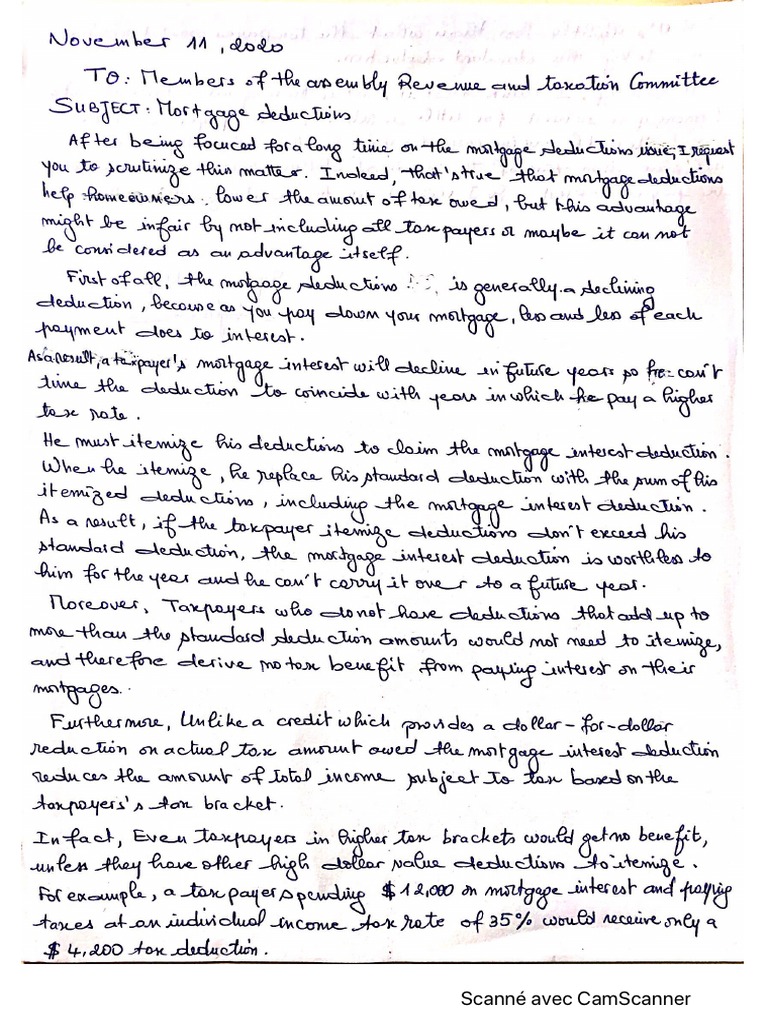 Assignment 1 Syrine Fakhfakh Lobbyist Letter | PDF