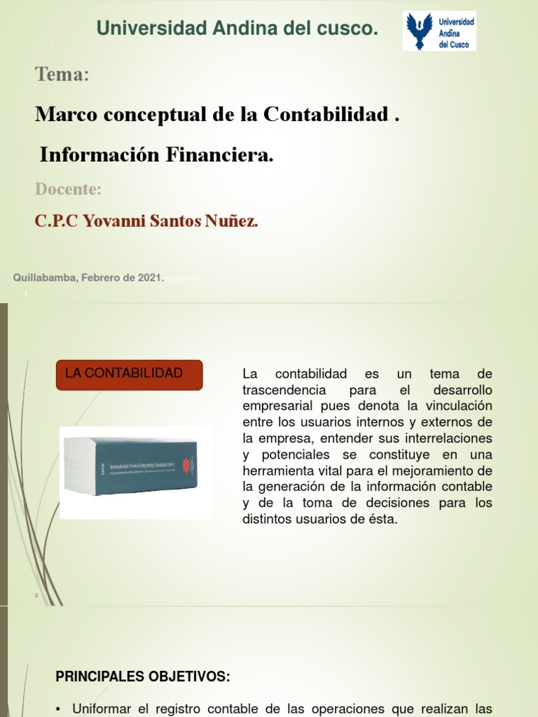 Marco Conceptual de La Contabilidad | PDF | Contabilidad | Ratio financiero