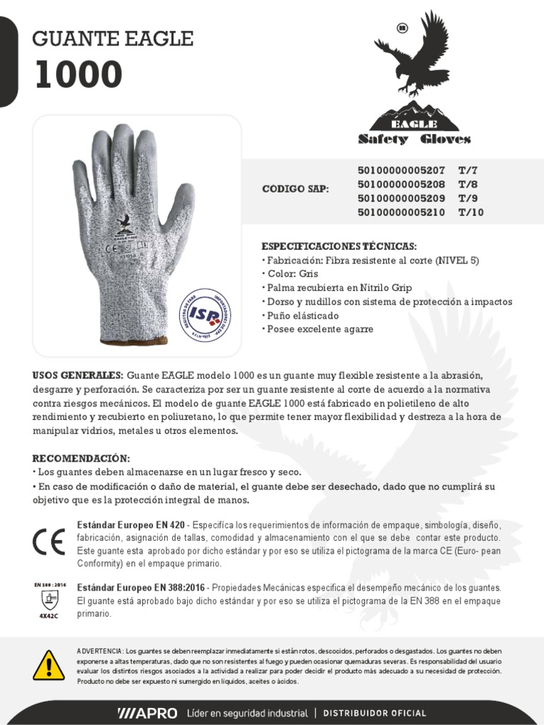 FT Eagle-1000 | PDF | Guante