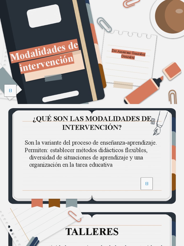 Modalidades de Intervencion | PDF | Aprendizaje | Memoria